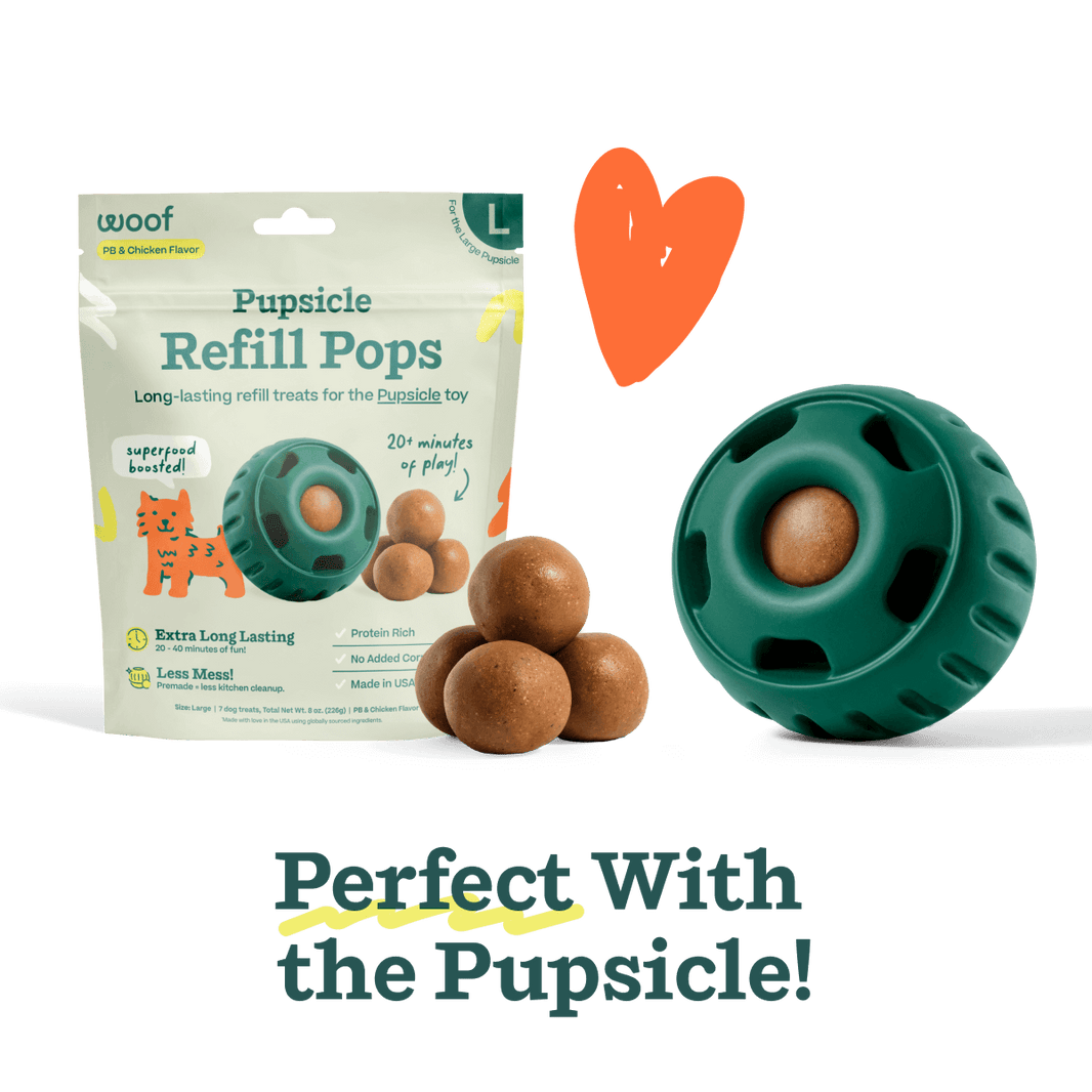 Woof Pupsicle Pops - Premade Long Lasting Dog Pupsicle Pop Treats